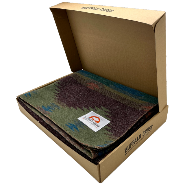Buffalo Cross Throw Blanket - Forest Diamond #24-06 – TheSeasonsShop